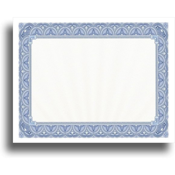 Office | New 10 Sheet 65lb 85 X 11 Plain Certificate Stock For Printer ...